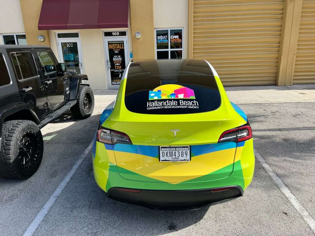 Tesla Car Wraps Fort Lauderale, Fl | Car Wrap Solutions | Car Wrap ...